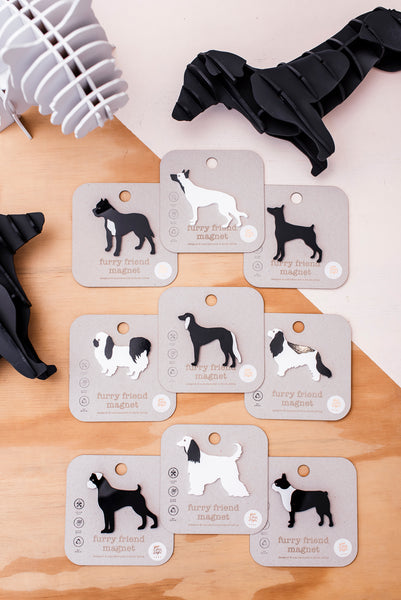 furry friends fridge magnets - doggies – Green Grass Shop
